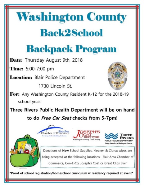 Arlington Public Schools - Washington County Back2School Backpack Program